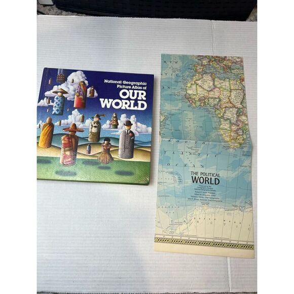 National Geographic | Accents | Vintage Atlas And Book National ...
